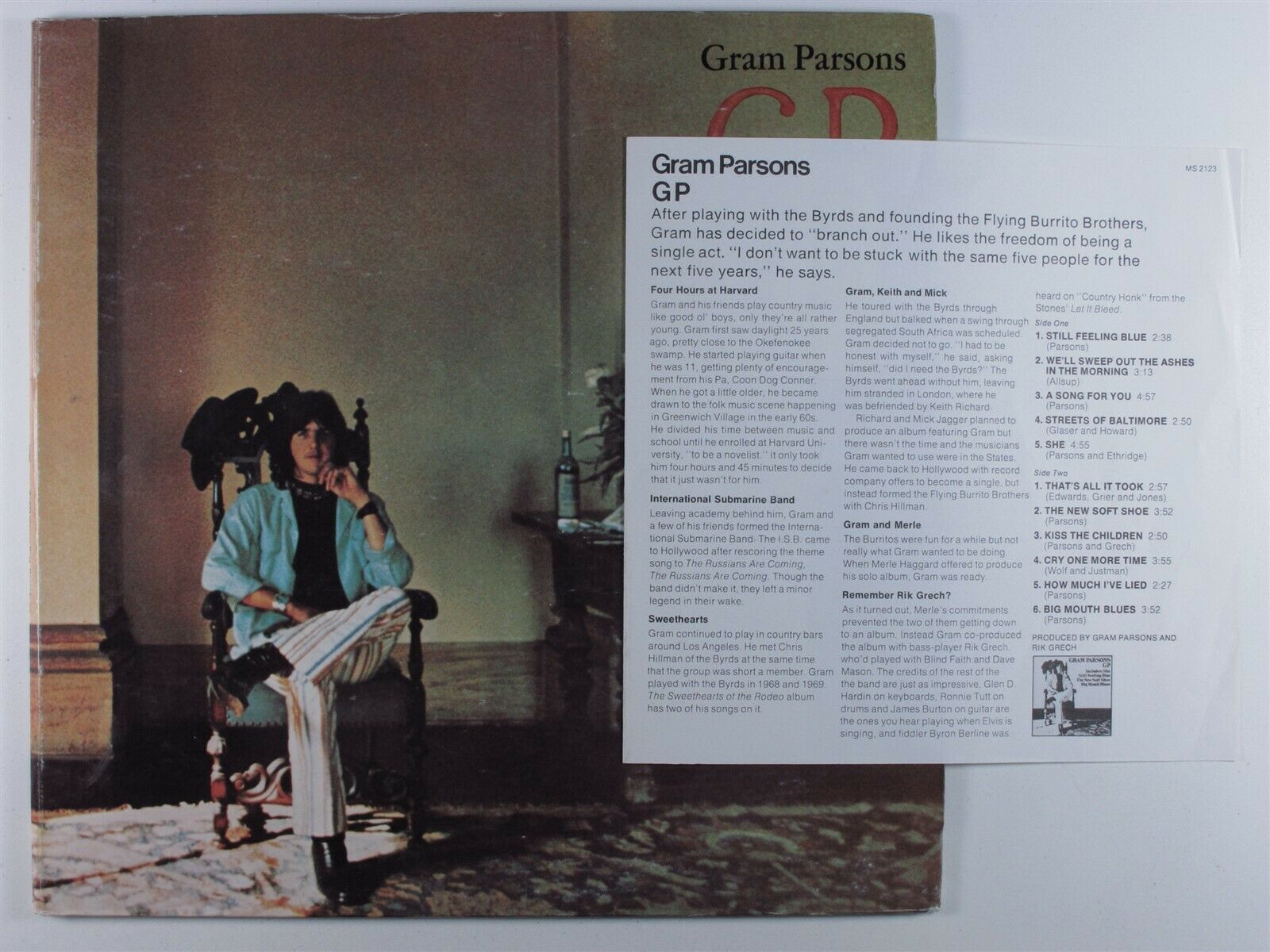 Warner / Reprise early 1970's Promo (?) Biography wrap-around sheets on ...