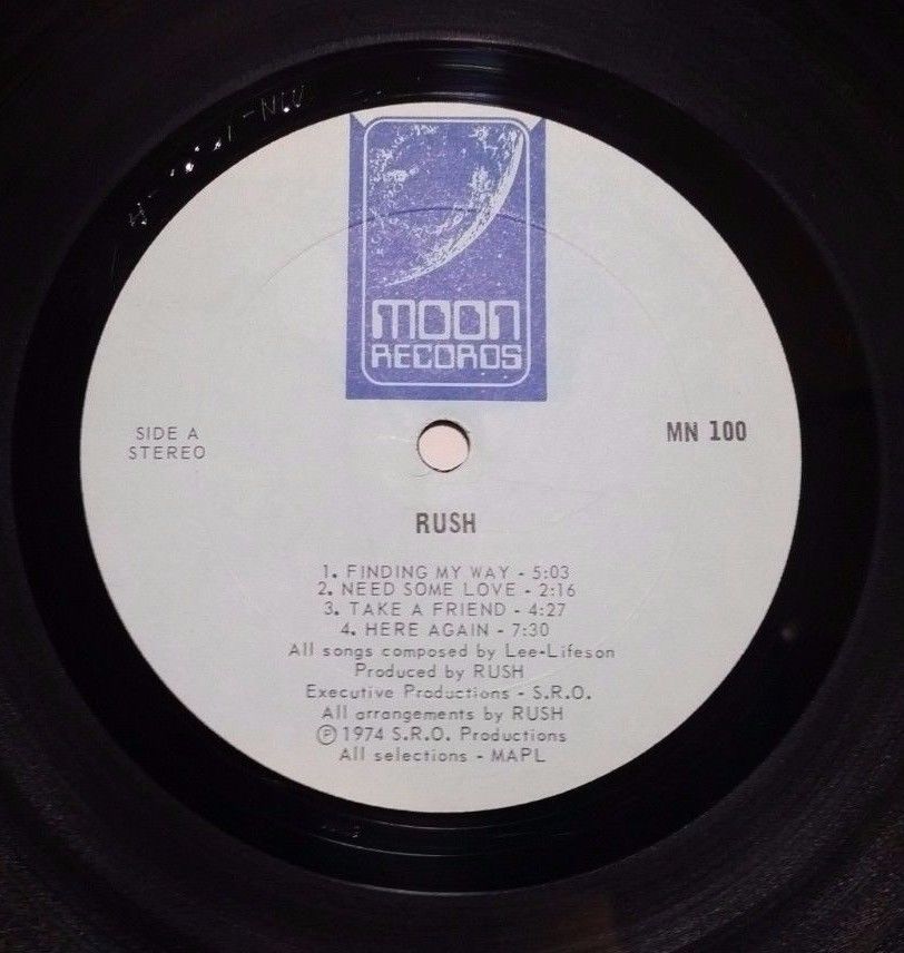 RUSH Debut album on LP - Label variants? Test pressings? | Steve ...